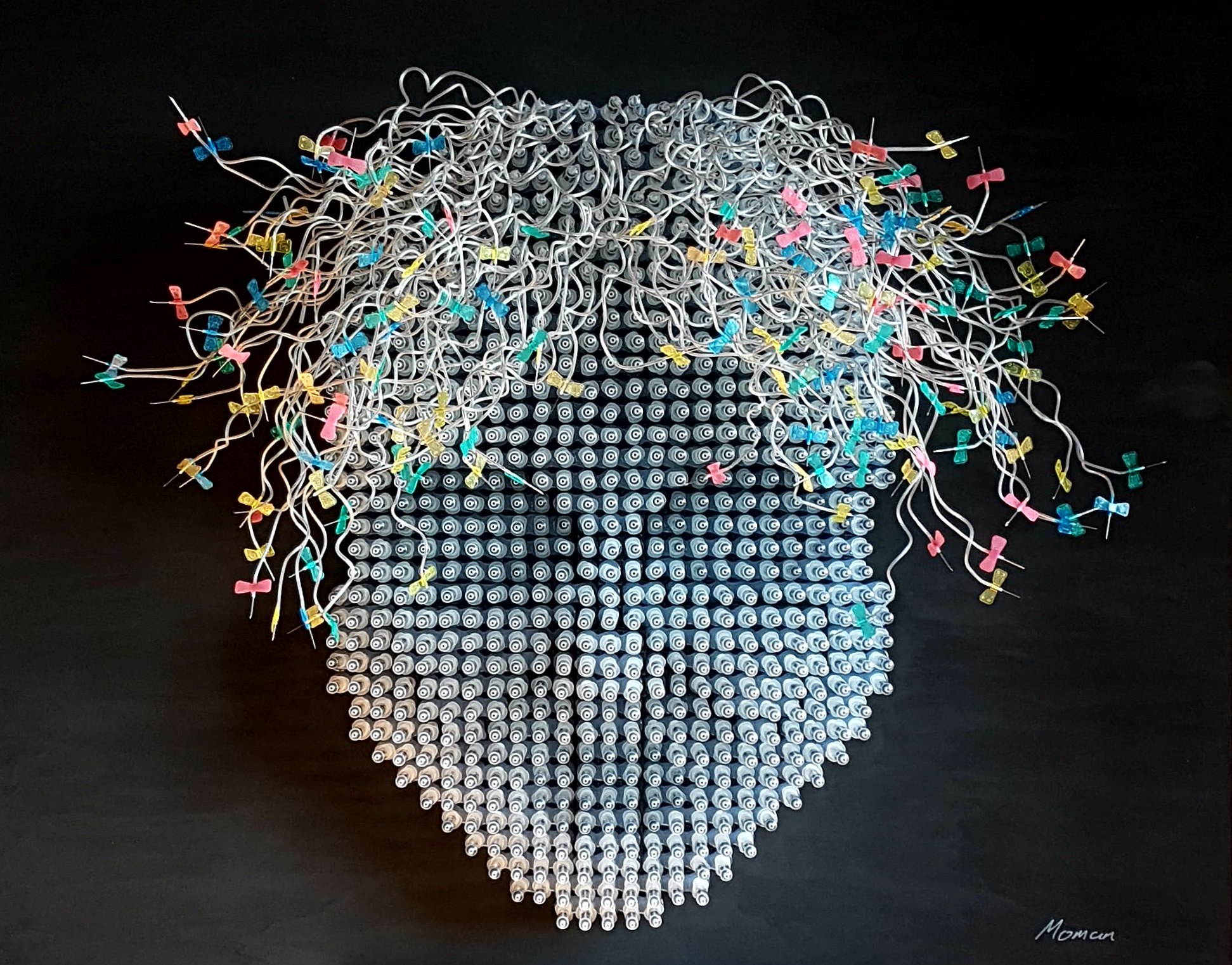 Artist Anthony Moman Creates A Haunting Sculpture From Syringes – MomanArt